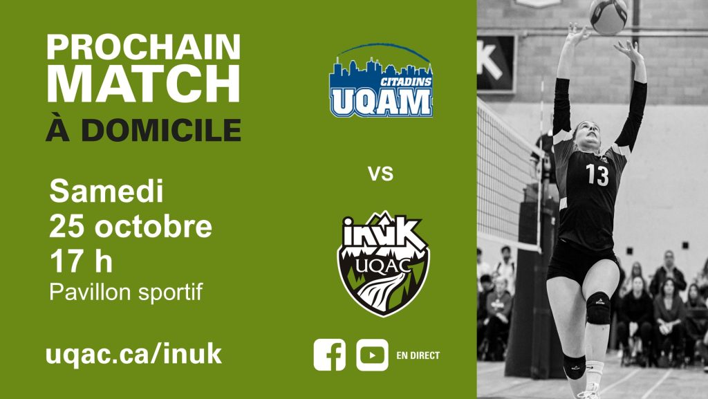 INUK – Match de volleyball UQAM vs UQAC – Portail des événements