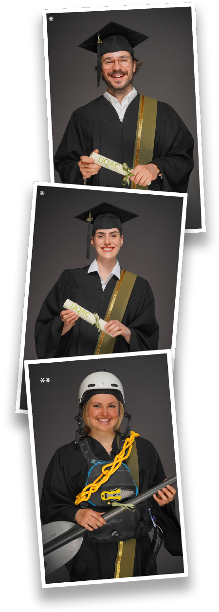 Photos de finissants École NAD-UQAC - Association des diplômées et diplômés