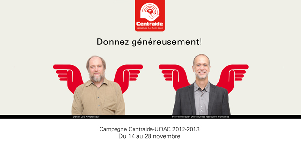 Campagne Centraide-UQAC 2012-2013 : 30 202 fois merci! - UQACtualités